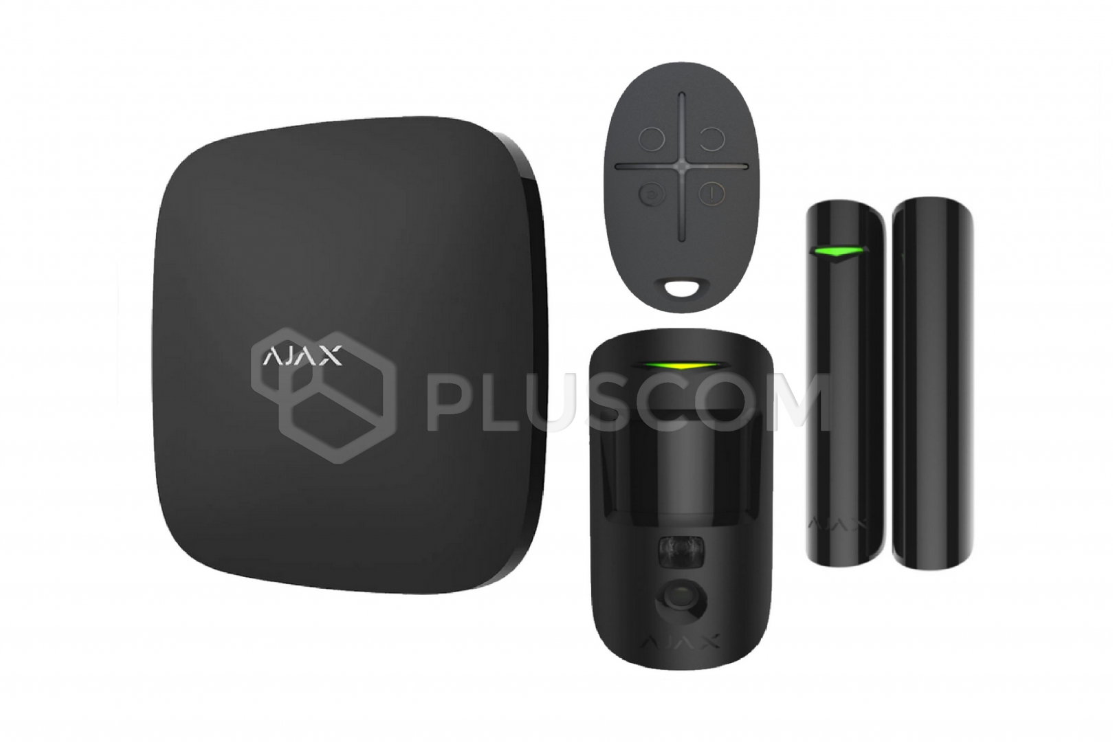 AJAX StarterKit Cam Wireless Alarm Kit (Black)