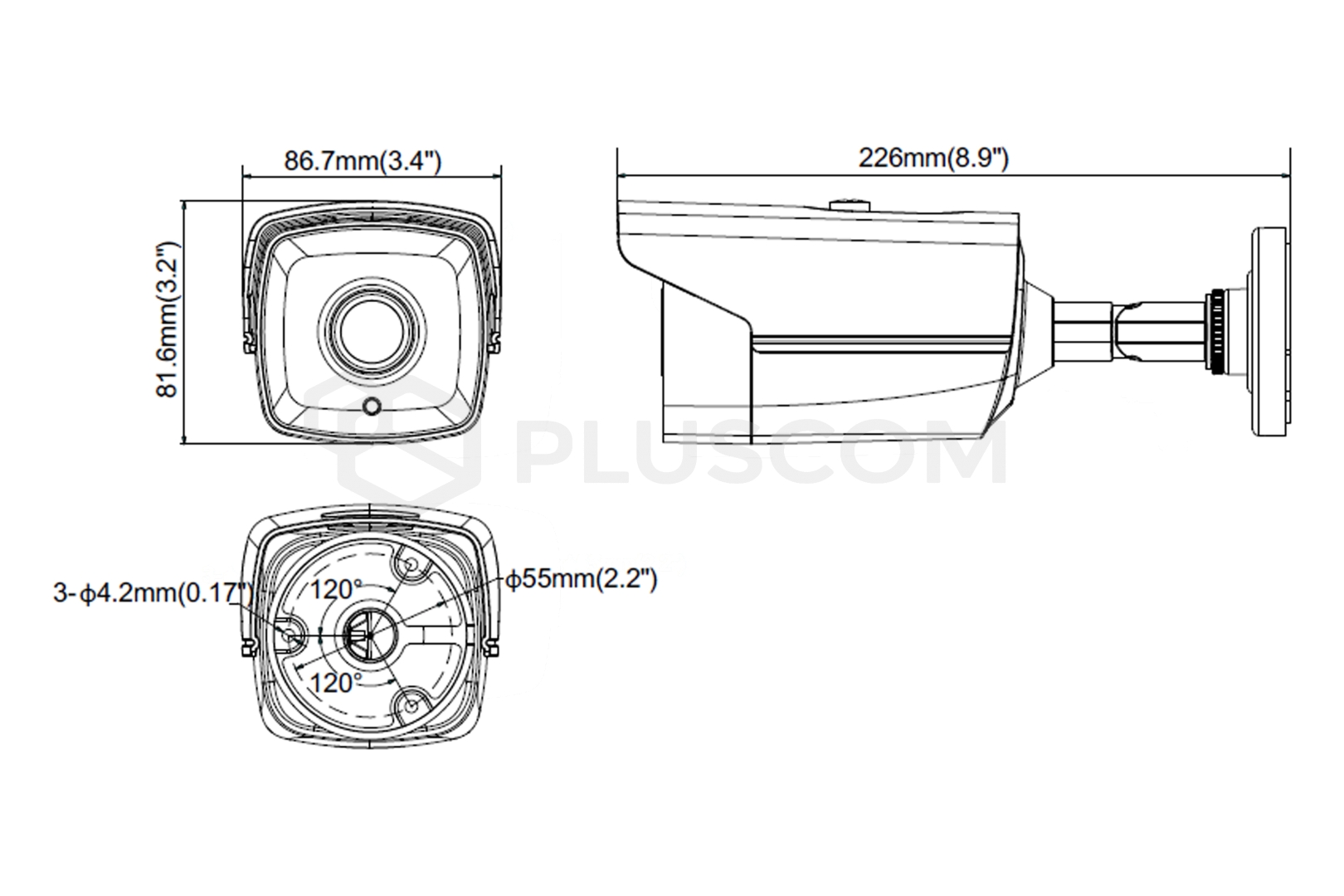 Hikvision DS-2CE16F1T-IT5 6mm 3Mpx