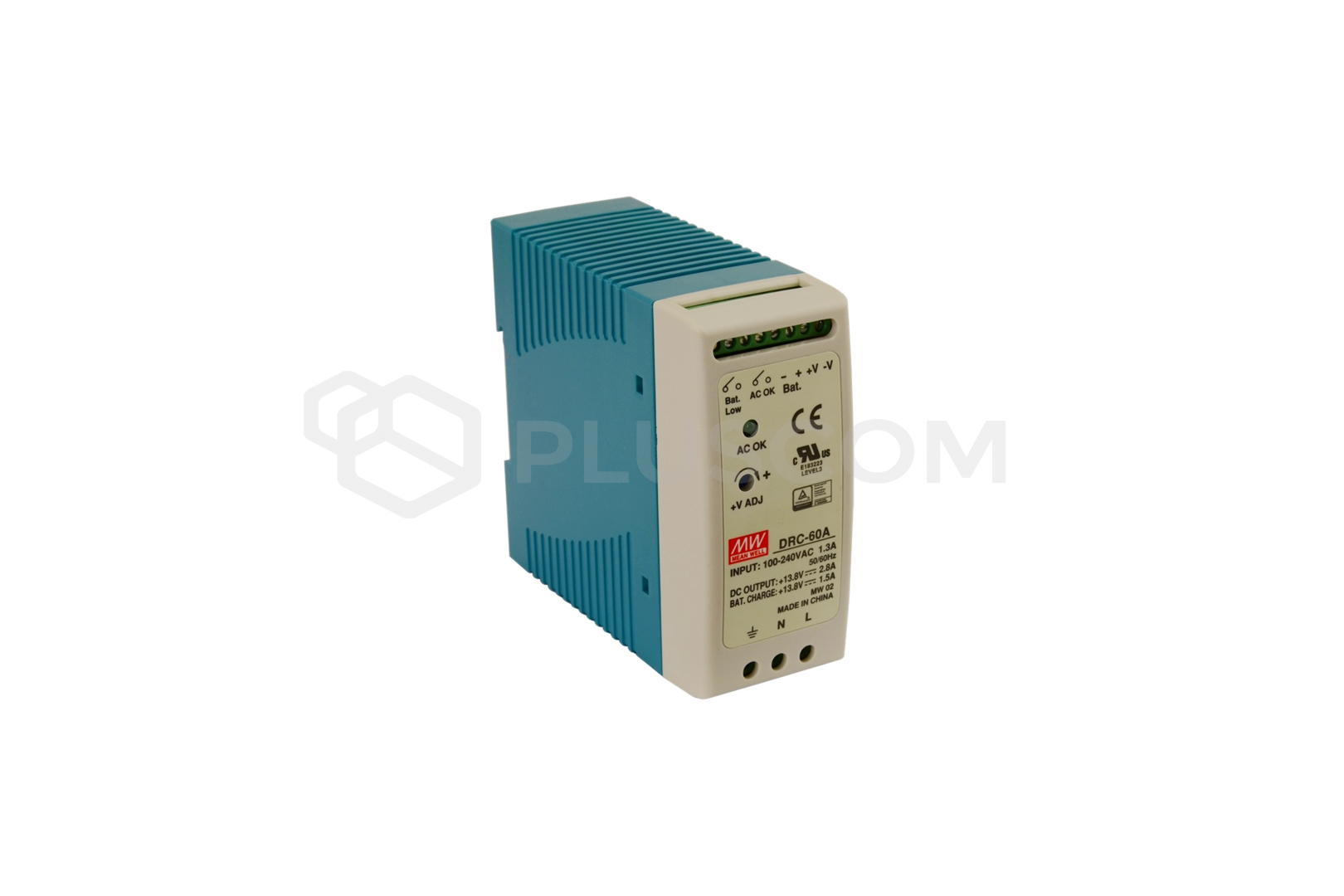 DRC-60A Mean Well DC 13,8V/60W/1,5A/2,8A DIN TS35