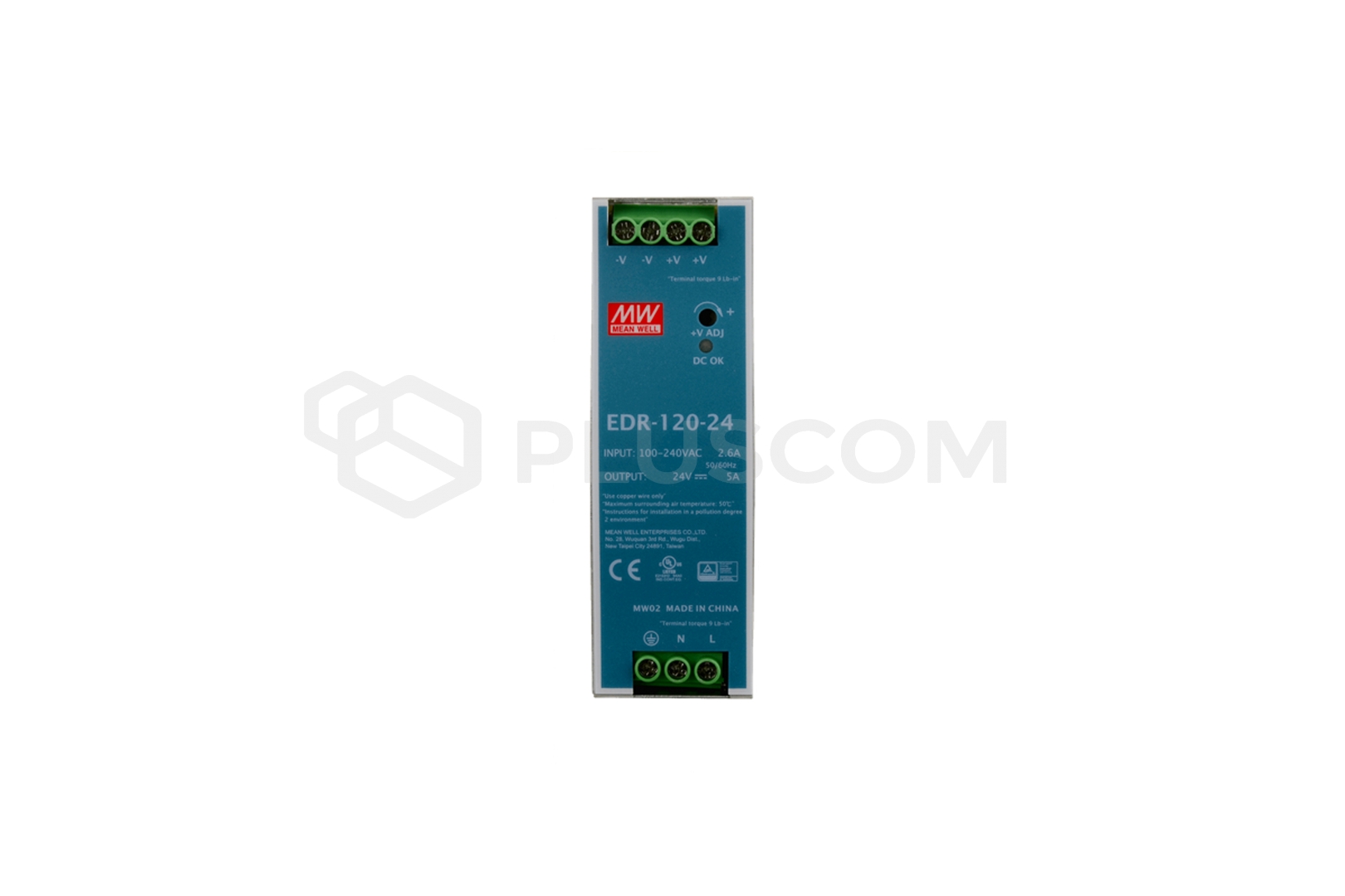 EDR-120-24 Mean Well 24V/5A/120W DIN rail power supply