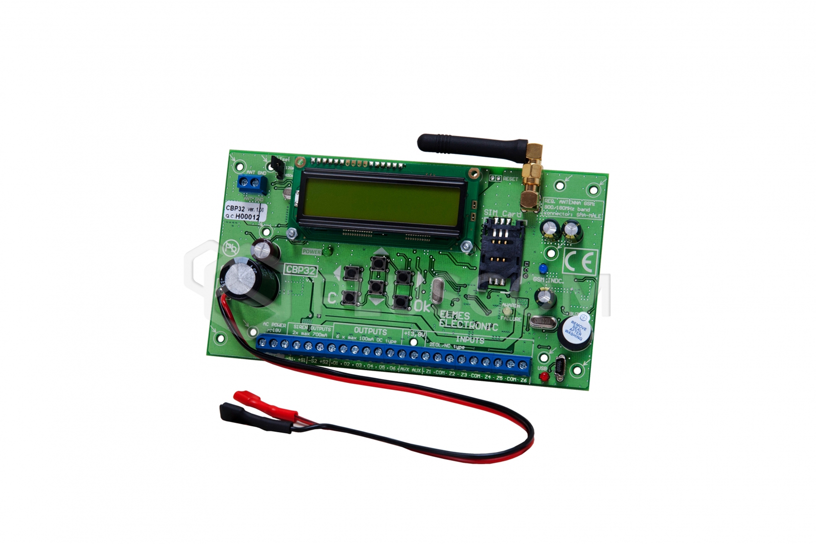 Elmes CBP32 wireless and wired alarm control panel