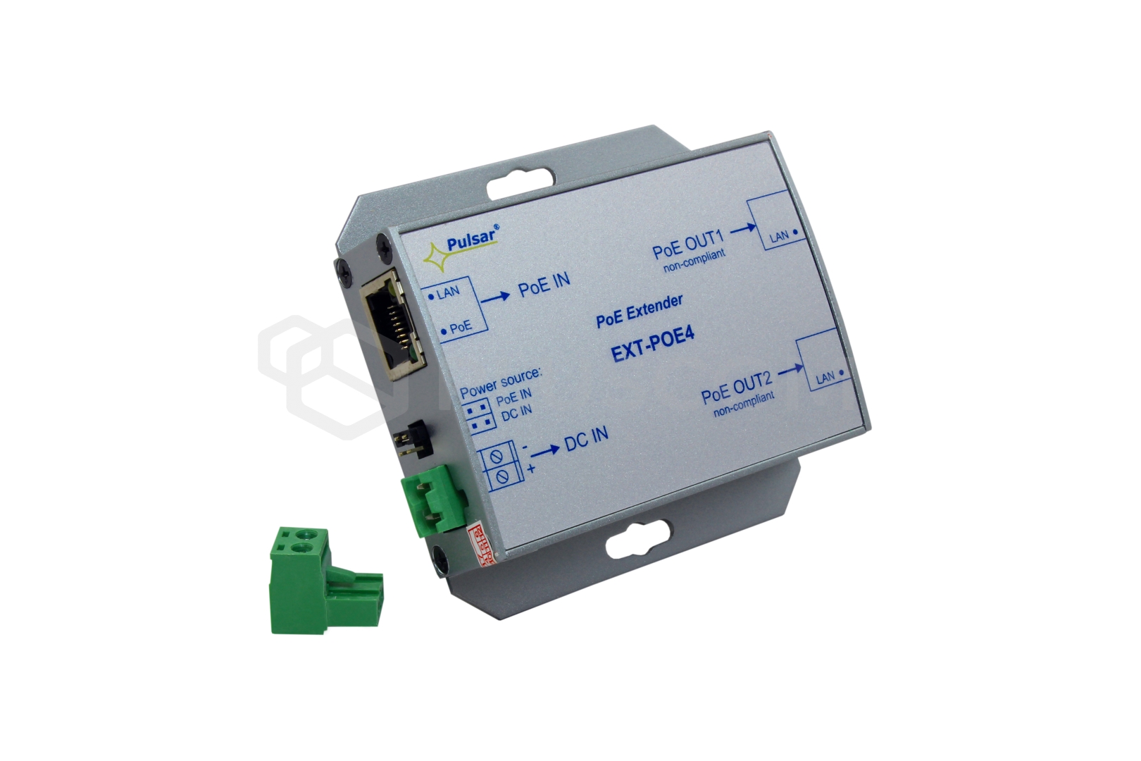 Extender Pulsar EXT-POE4 LAN repeater and PoE power supply