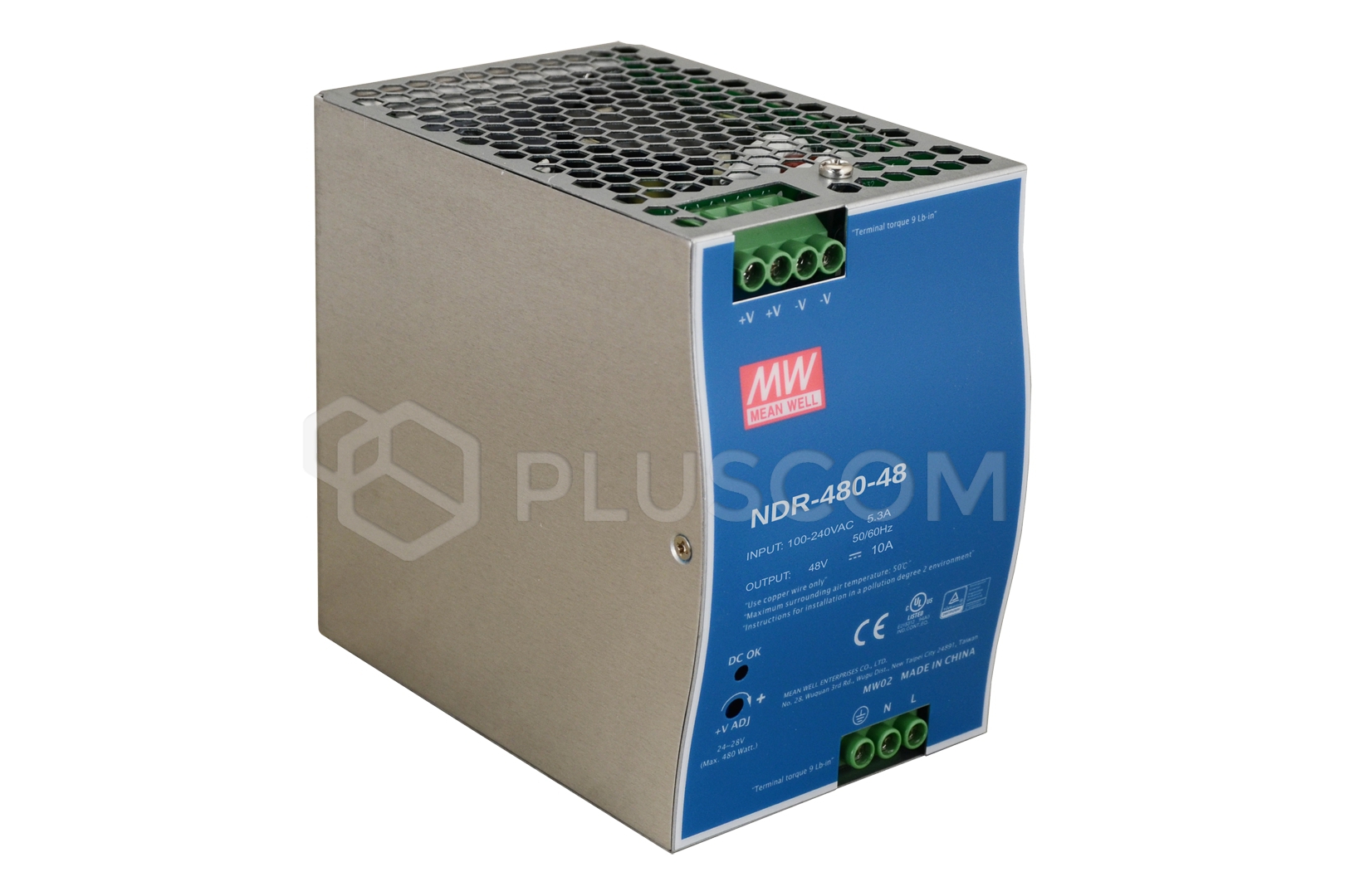 NDR-480-48 Mean Well 48V/10A/480W DIN rail power supply