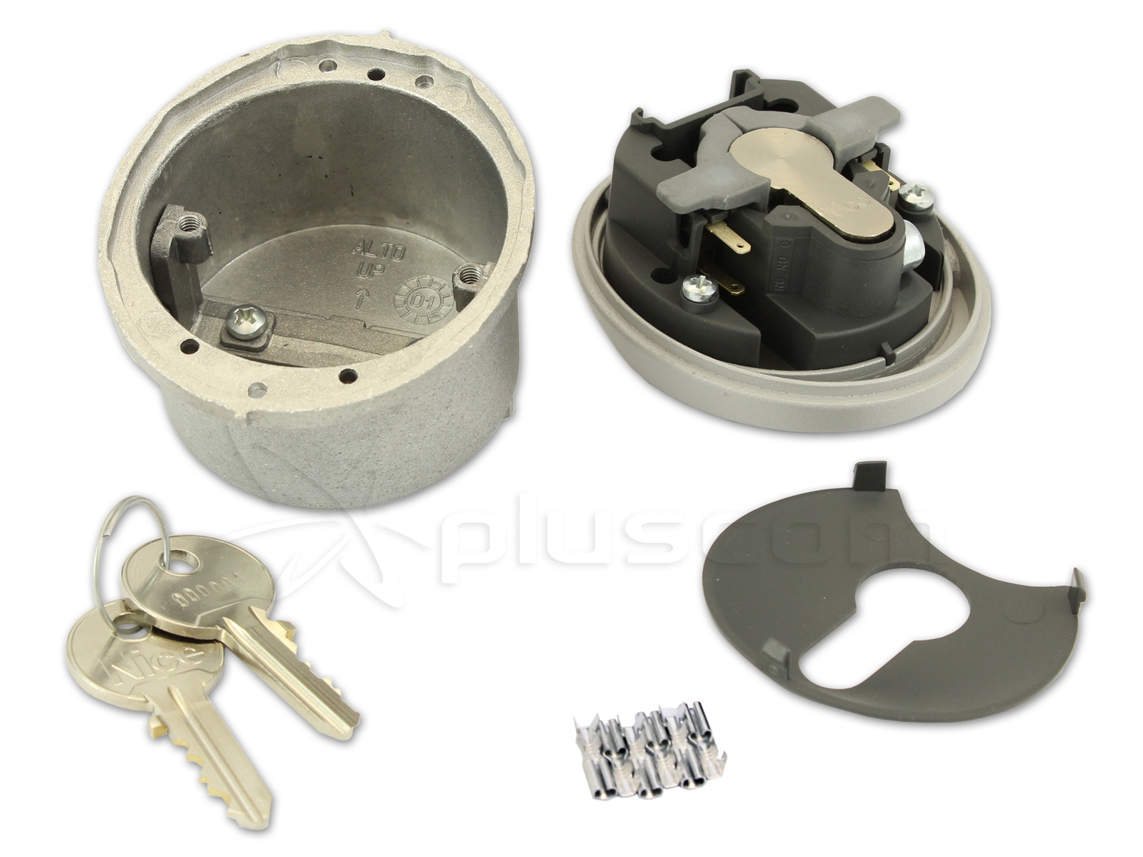 Nice MOSIU recessed key switch, European cylinder lock
