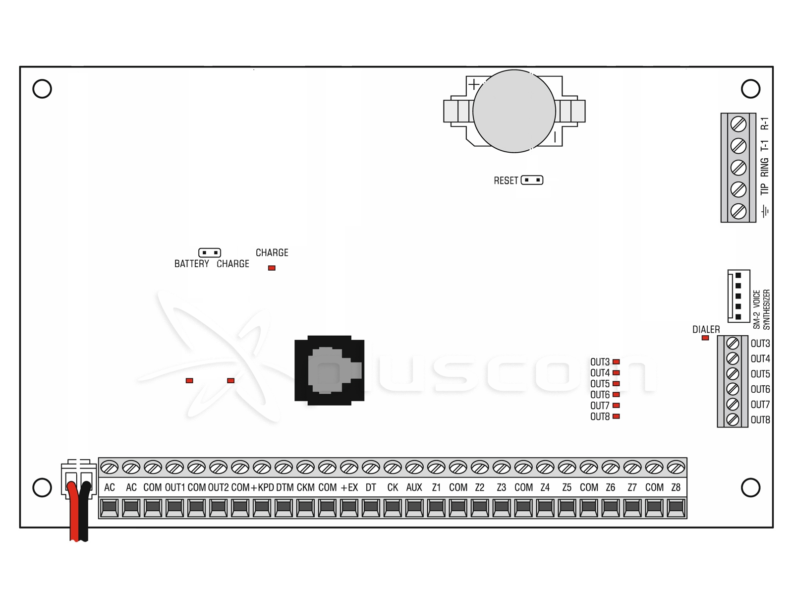 Satel Integra 32 Control panel with 8 up to 32 zones