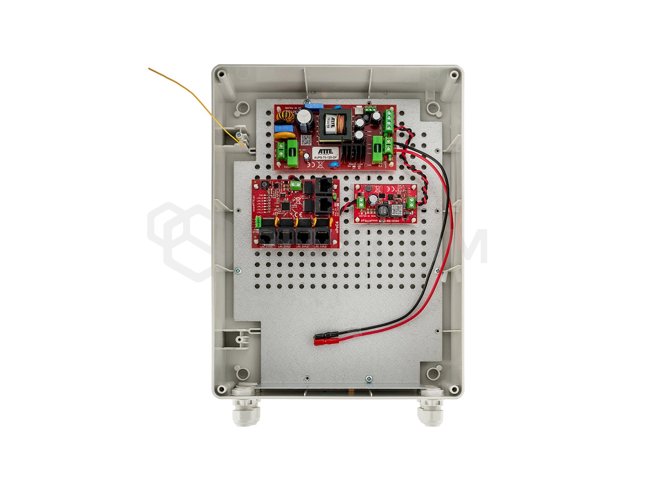 Switch PoE ATTE IPUPS-5-11-XL2 for 5 cameras IP buffer with power ...